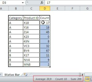 How to Adjust the Status Bar in Excel - Best Excel Tutorial