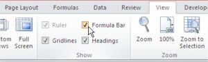 How to Fix Missing Formula Bar Issue in Excel - Best Excel Tutorial