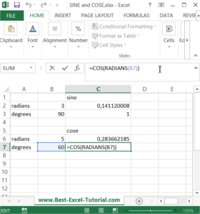 How to Use Trig Functions in Excel? - Best Excel Tutorial