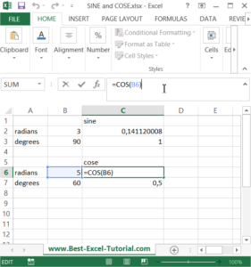 How to Use Trig Functions in Excel? - Best Excel Tutorial
