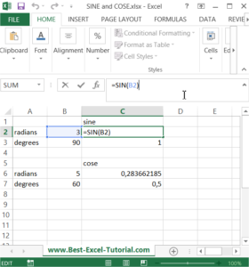 How to Use Trig Functions in Excel? - Best Excel Tutorial