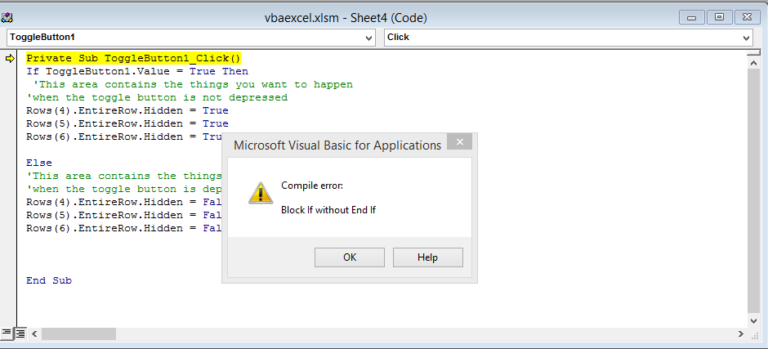 What are the most common bugs in VBA code? - Best Excel Tutorial