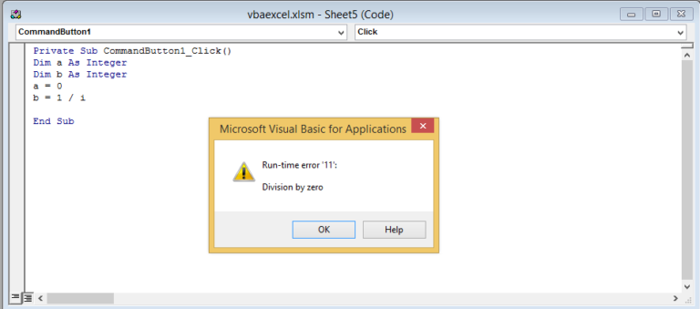 What are the most common bugs in VBA code? - Best Excel Tutorial
