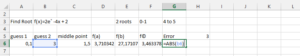 Bisection Method Calculator in Excel - Best Excel Tutorial