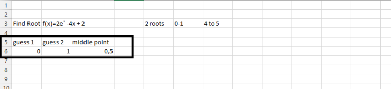Bisection Method Calculator in Excel - Best Excel Tutorial