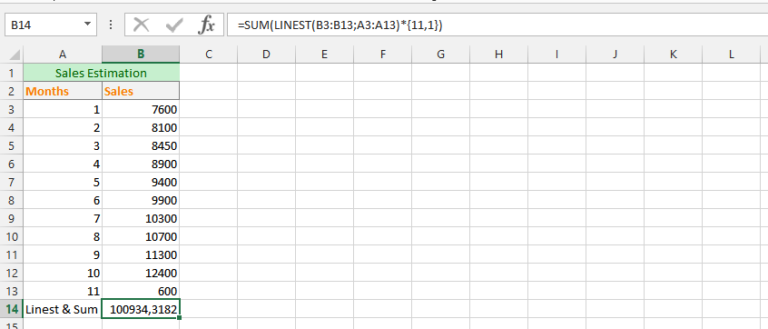 How to Use Linest Function in Excel - Best Excel Tutorial