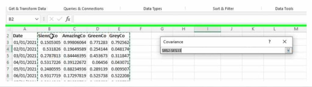 How To Insert Variance-Covariance Matrix - Best Excel Tutorial How To Insert Variance-Covariance Matrix - Best Excel Tutorial