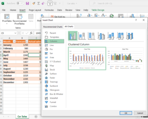 How To Insert a Variance Graph - Best Excel Tutorial