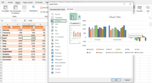 How To Insert a Variance Graph - Best Excel Tutorial