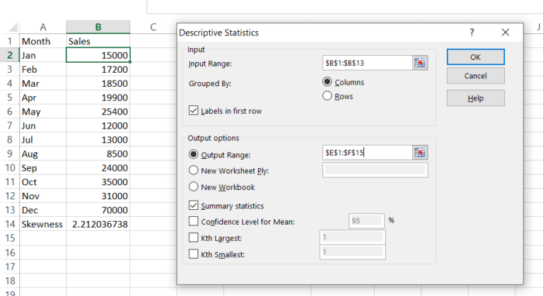 How To Calculate Skewness In Excel Best Excel Tutorial