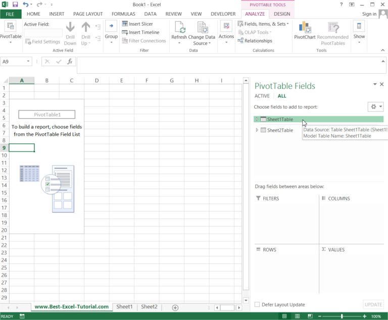 How to Create Pivot Table from Multiple Sheets - Best Excel Tutorial