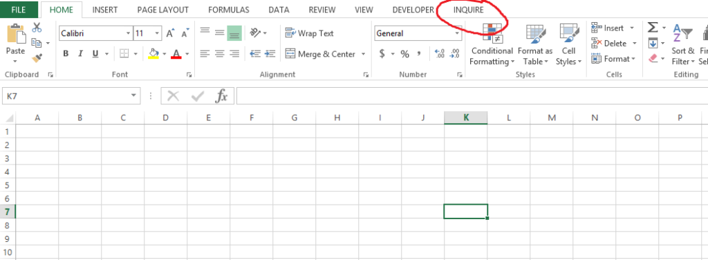 How To Activate and Use The Inquire Tab? - Best Excel Tutorial
