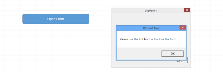 How to disable close button userform? - Best Excel Tutorial