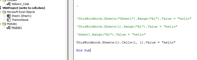 How to Write to a Cell in Excel Vba - Best Excel Tutorial