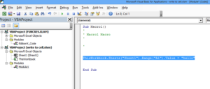 How to Write to a Cell in Excel Vba - Best Excel Tutorial