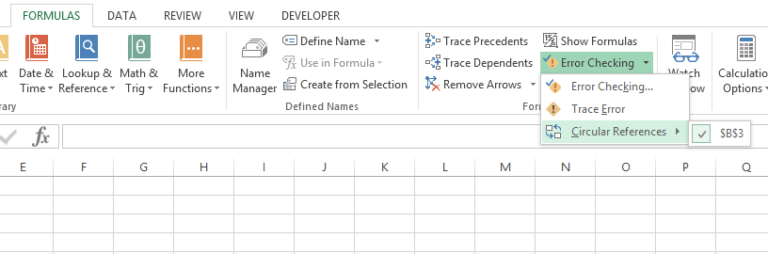 How to get rid of circular references? - Best Excel Tutorial