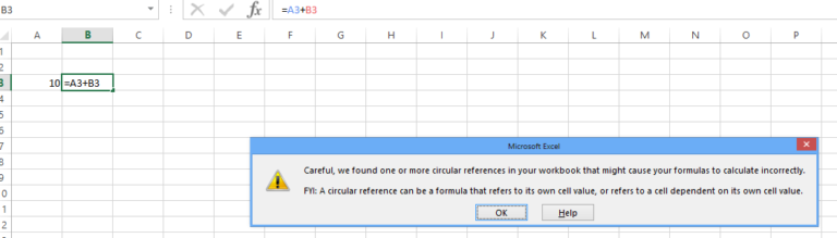 How to get rid of circular references? - Best Excel Tutorial