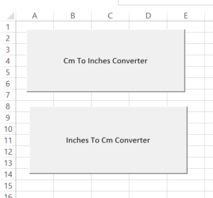 Cm to inches and inches to cm converter - Best Excel Tutorial