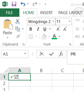 How to insert a check mark symbol? - Best Excel Tutorial