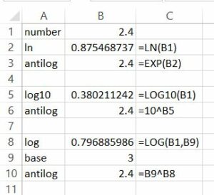 How to calculate antilog in Excel? - Best Excel Tutorial