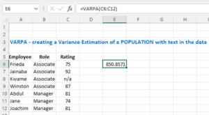 How To Calculate A Variance Estimator in Excel - Best Excel Tutorial