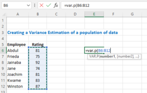 How To Calculate A Variance Estimator in Excel - Best Excel Tutorial
