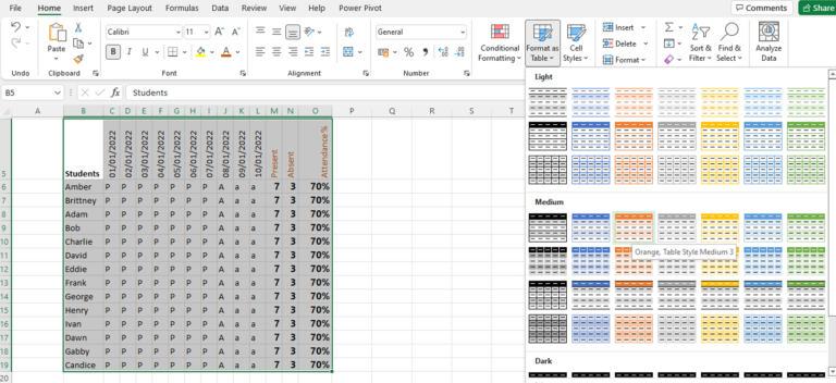 How To Create An Attendance Sheet In Excel - Best Excel Tutorial