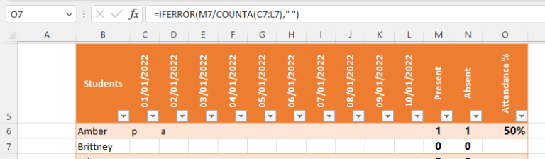 How To Create An Attendance Sheet In Excel - Best Excel Tutorial