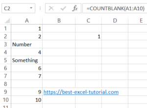 How to Use the Countblank Function in Excel - Best Excel Tutorial